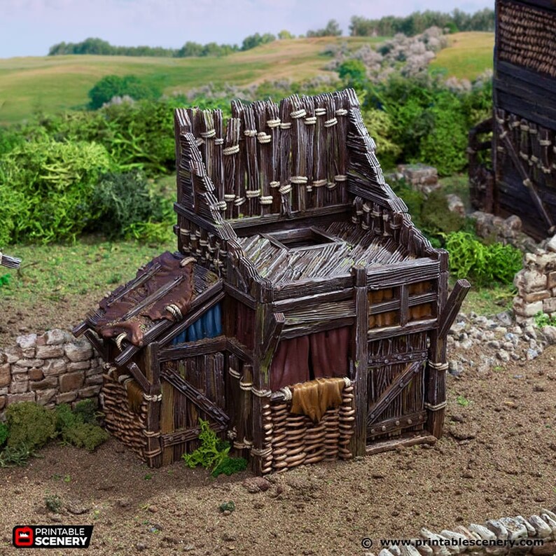 Dnd Medium Shanty Shack From King and Country Medieval Slums - Etsy