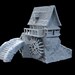 Dnd Water Wheel With Cottage - 28mm Scatter Village Tabletop Terrain ...