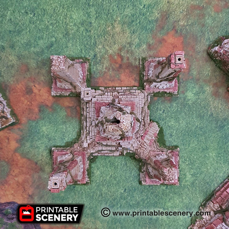 Dnd Mortis Simulacrum Ancient Monument Ruins Aztec Alien - Etsy