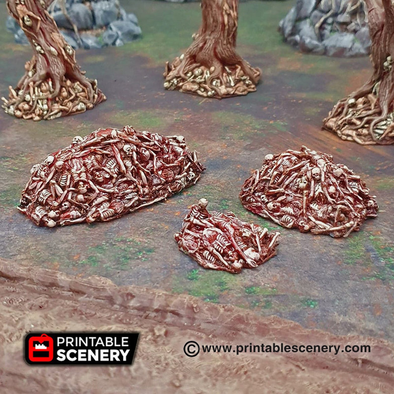 Dnd Corpse Piles Necromancer Hell Evil Boneyard Scatter - Etsy