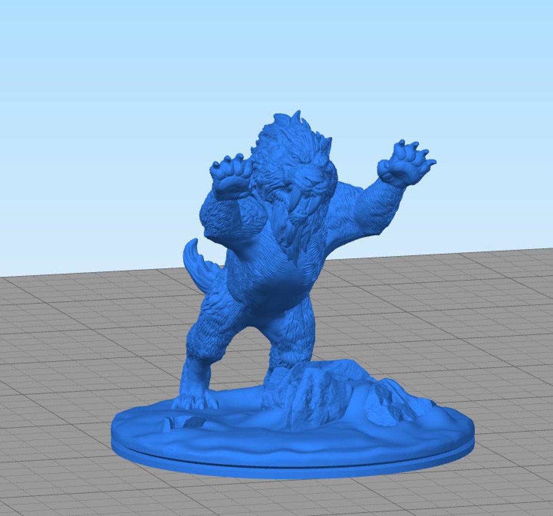 Dnd Sabertooth Saber Tooth Tiger Wilds of Wintertide Arctic | Etsy