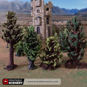 Dnd Pine Tree Lot for World Building Wilderness Mountain Terrain ...