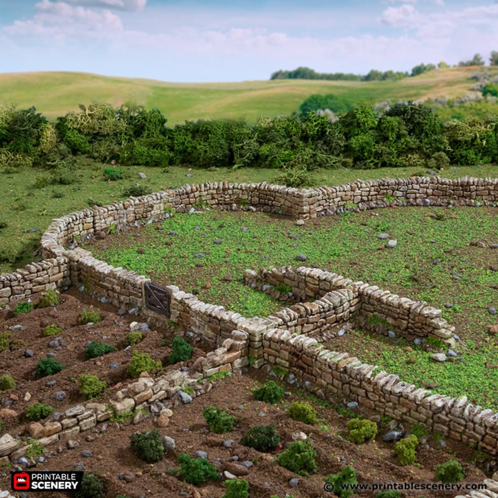 Dnd Country Low Walls Set of 13 Pieces Stone Fencing Fence Medieval ...