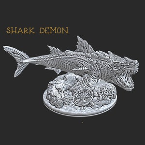Dnd Shark Demon Giant Underwater Predator Megalodon Aquatic Terror ...