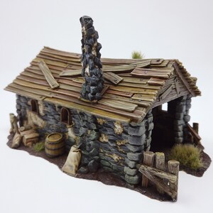 Dnd Slum Shack Version A Village Shack Medieval Beggar's Hut Tabletop ...