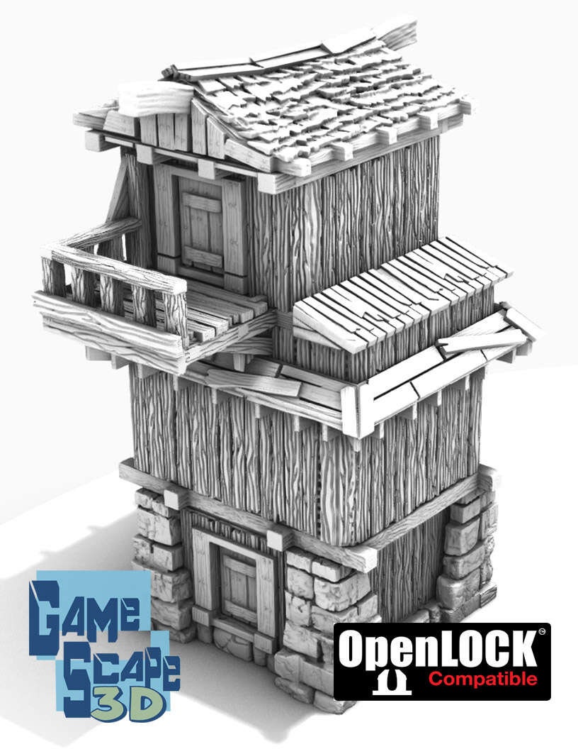 Dnd Medieval House Cottage Shack 3 Village Tabletop Scatter | Etsy