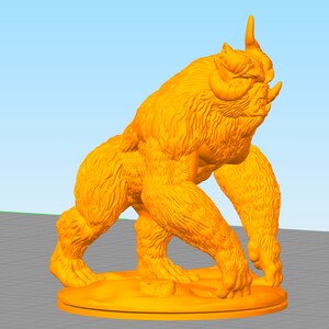 Dnd Yeti Snow Beast Abominable Snowman Mountain Beast Frost Giant ...