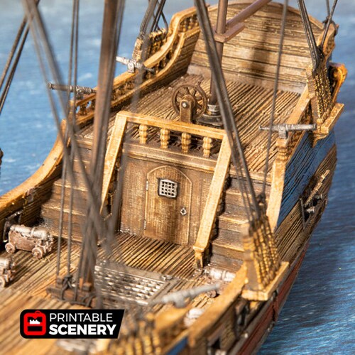 dnd Frigate Mk2 Pirate Ship Wargaming Pirate Fleet Boat Tabletop ...