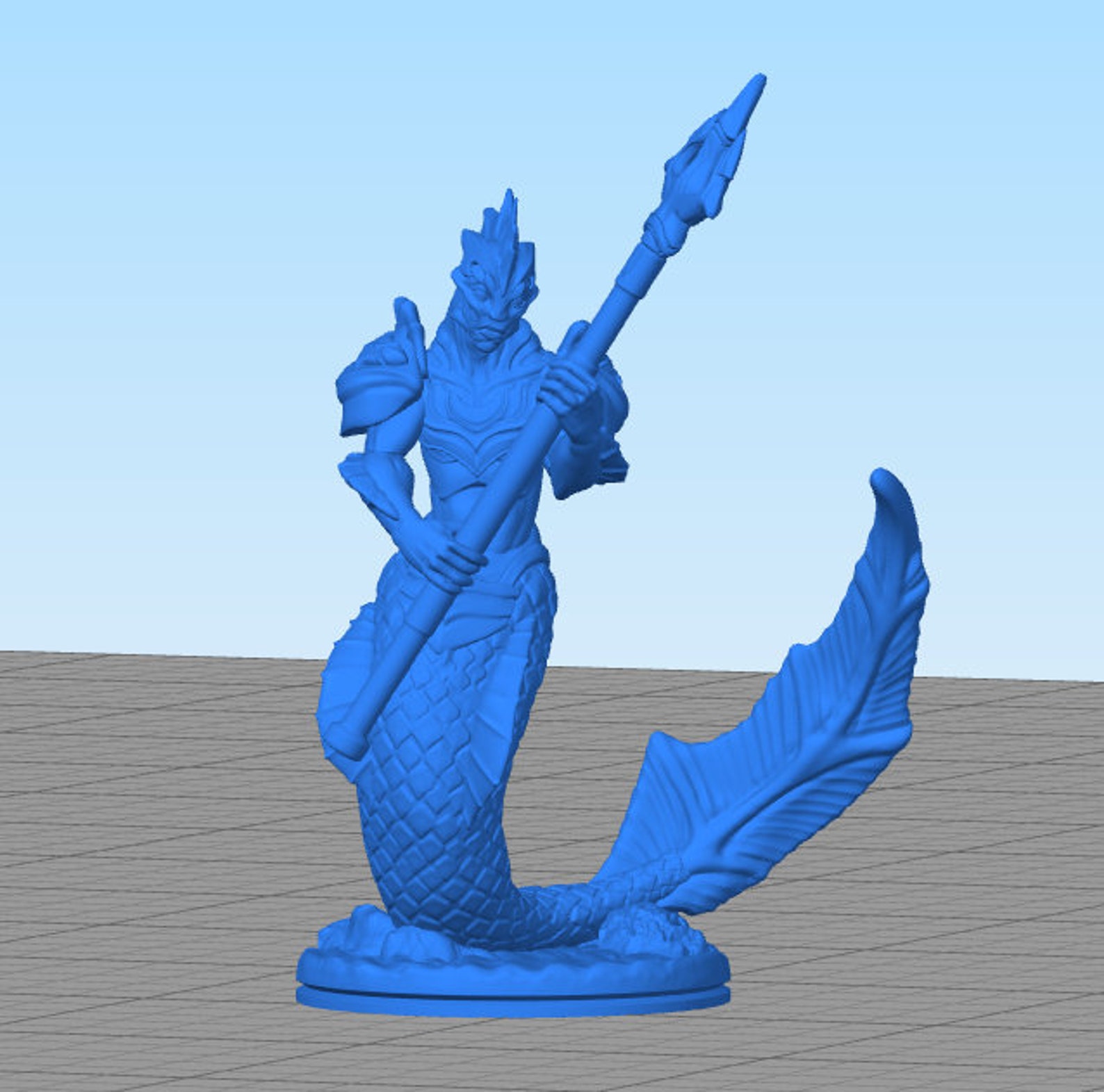 Dnd Merfolk Male B 28mm Miniature Resin RPG Warhammer D&D | Etsy