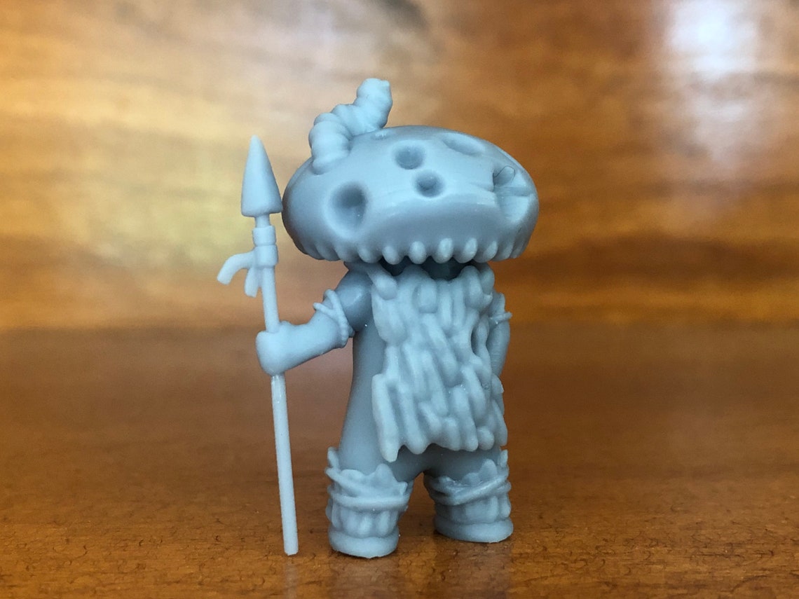 Dnd Killer Mushroom Warrior Mycondid Resin Fantasy Forest | Etsy
