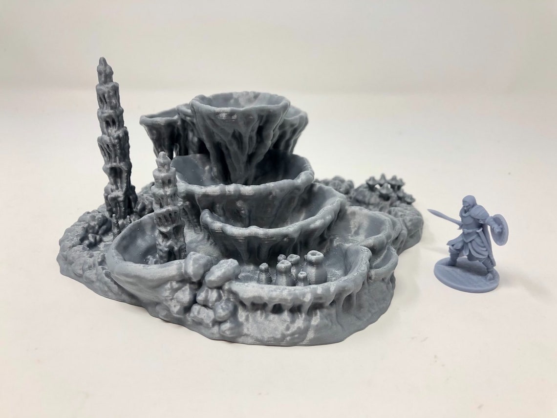 Dnd Wet Caverns Fountain Cave Underdark Terrain RPG Miniatures Games D ...