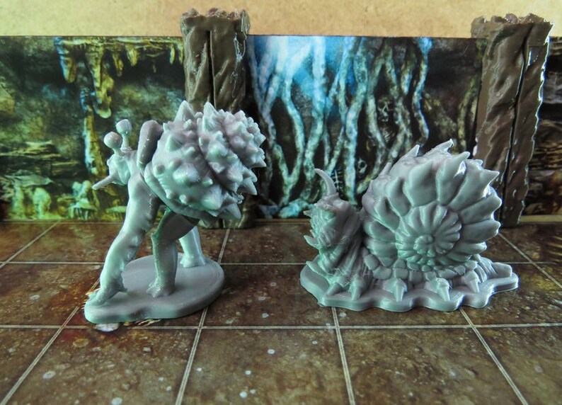 Dnd Snail Race Set Slugs Swamp Forest Creatures Familiar Slime Mollusk ...