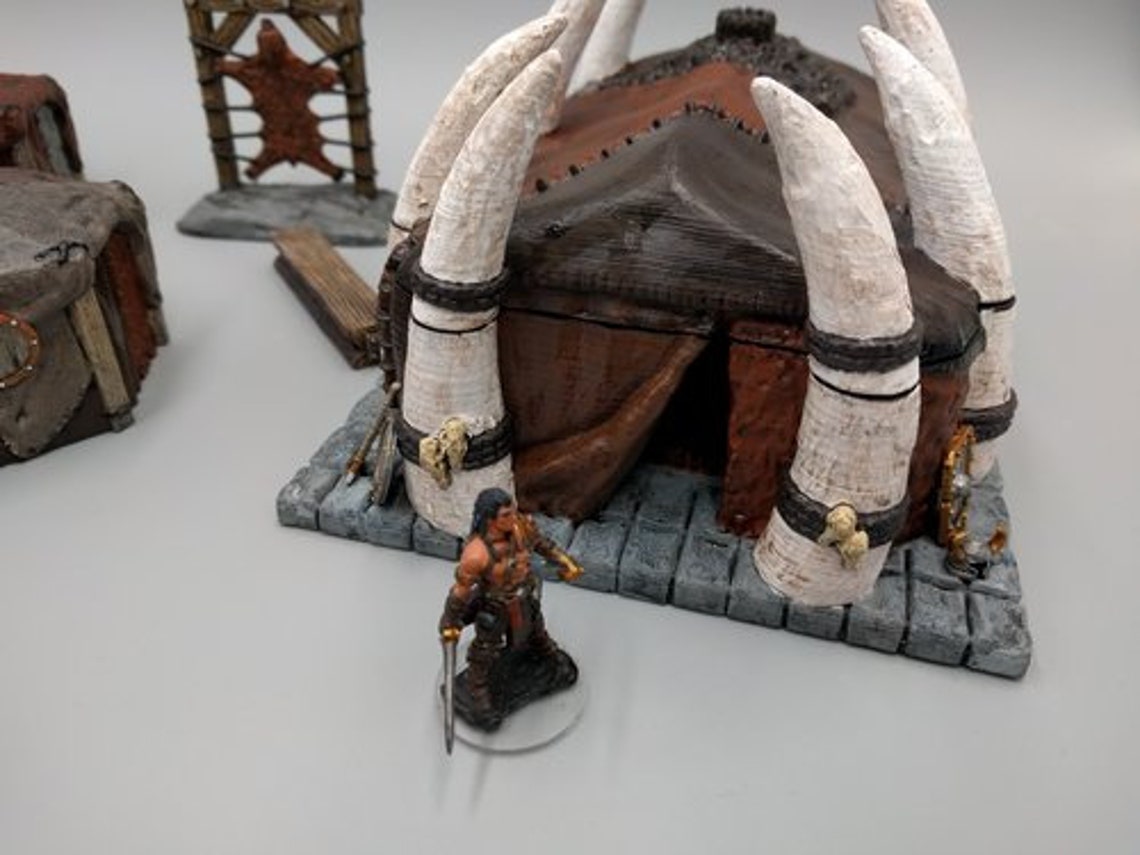 Dnd Barbarian Longhouse Hunters Lodge Community Gathering Building ...