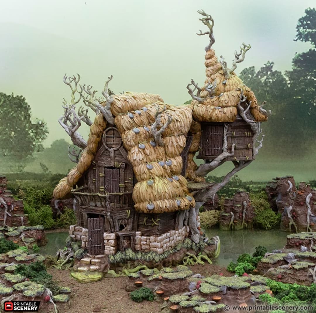 Dnd Swamp Wizards Hut Gloaming Swamps Marshes Cottage Home House ...