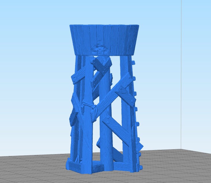 Dnd Wooden Watchtower Lookout Sentry Guard Post Tower Tabletop - Etsy