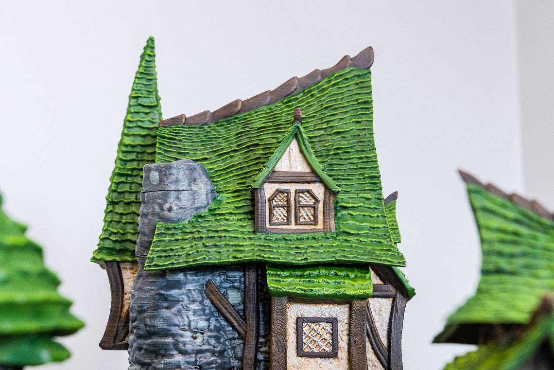 Dnd Canopy Peak House Home Gnome Druid Fantasy Forest 28mm - Etsy