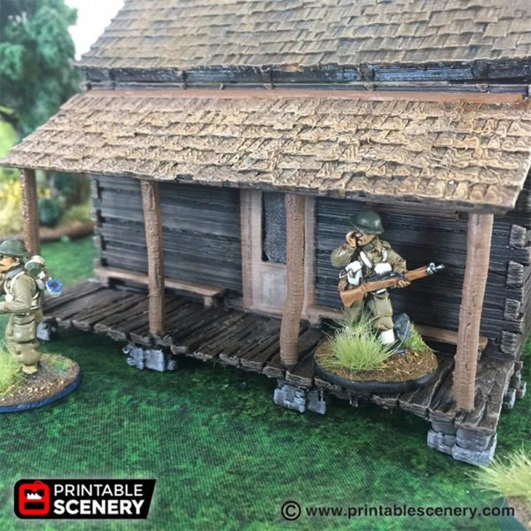 Dnd Log Cabin Log House Wilderness Wild West Western Civil War Tabletop ...