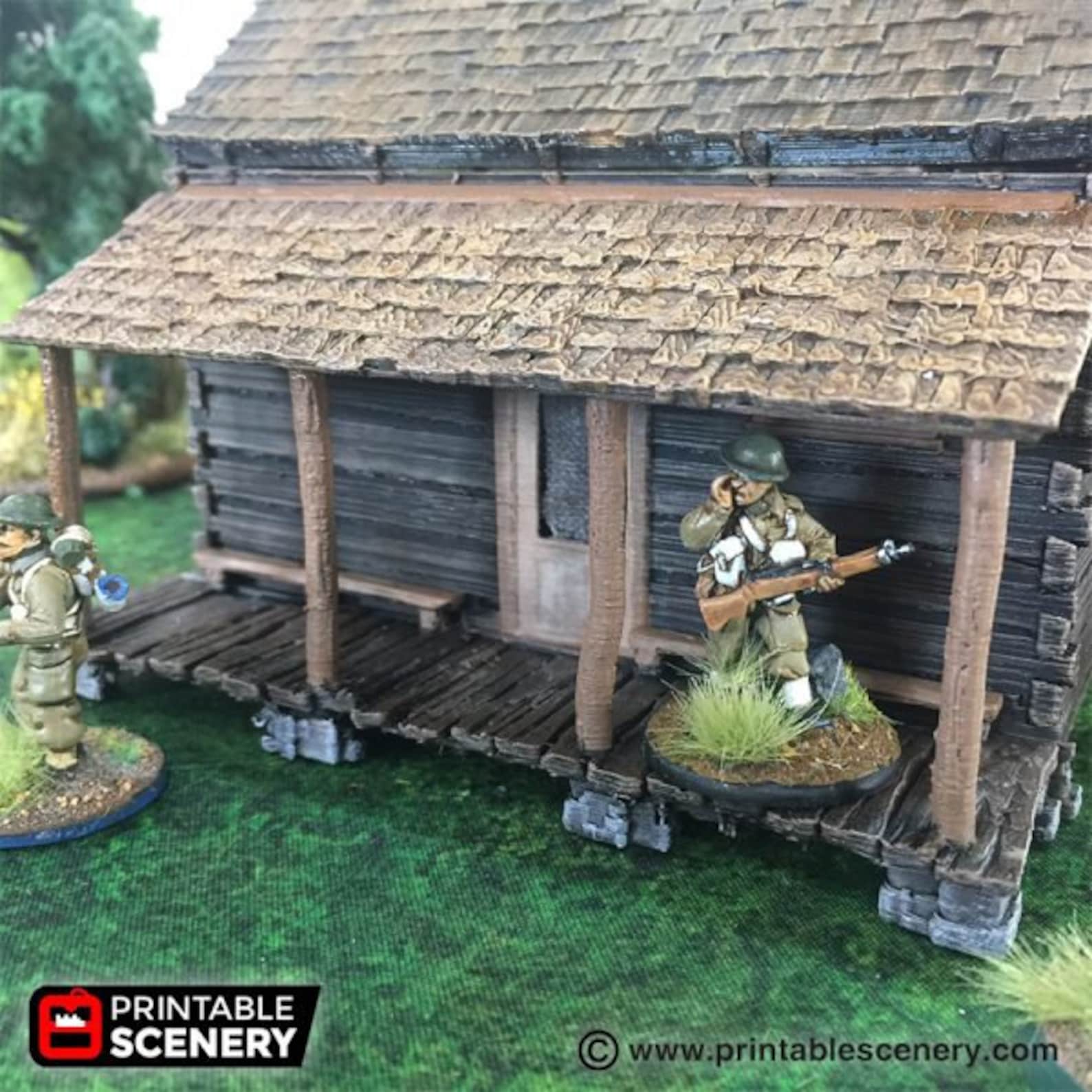 Dnd Log Cabin Log House Wilderness Wild West Western Civil War - Etsy