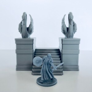 Dnd Swan Stairway Grand Entrance for Castle/throne - 28mm Tabletop ...