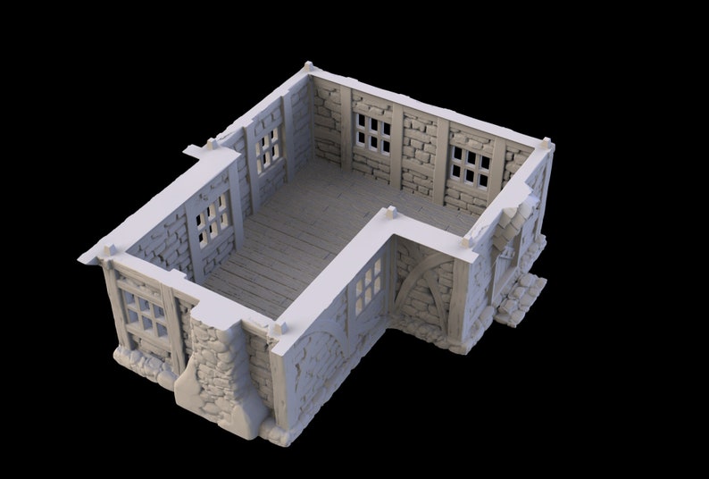 Dnd Medieval Cottage House Single Story Home V2 RPG D&D - Etsy