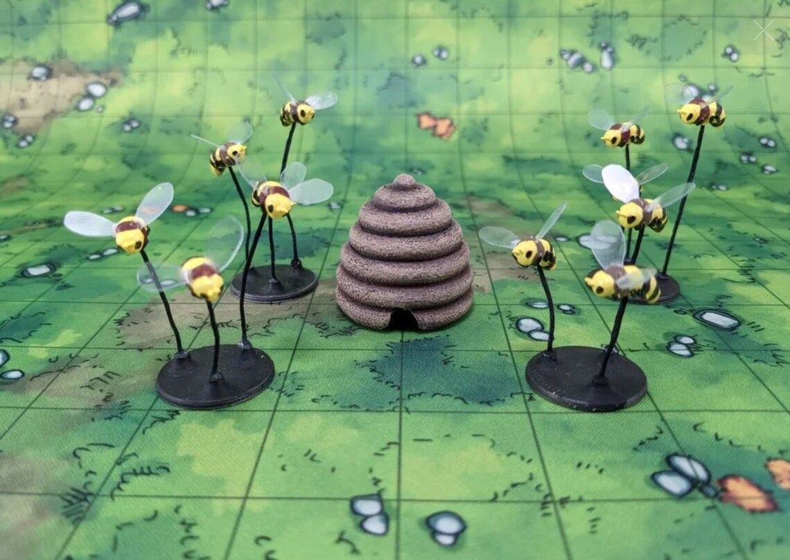 Dnd Giant Beehives and Bees Tabletop Miniature Pathfinder RPG - Etsy