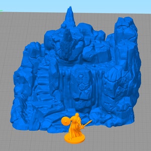 Dnd Lava Fire Altar Island Underdark Lava Ruins 28mm Underground Cave ...
