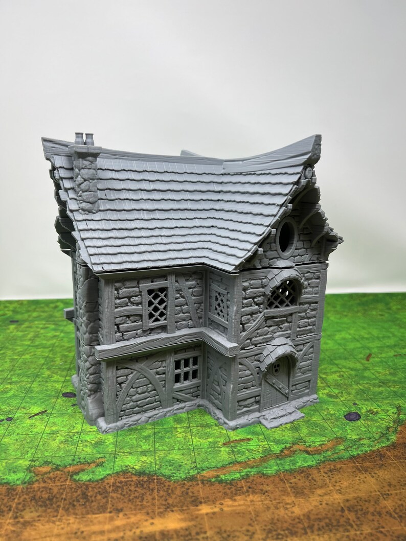 Dnd Medieval Cottage House V2 Two Story Home RPG D&D Dungeons and ...