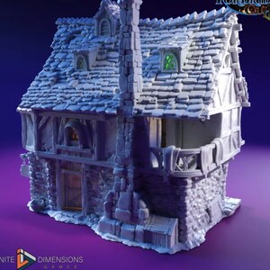 Dnd Milat's Townhouse House Home Medieval Village Tabletop Terrain RPG ...