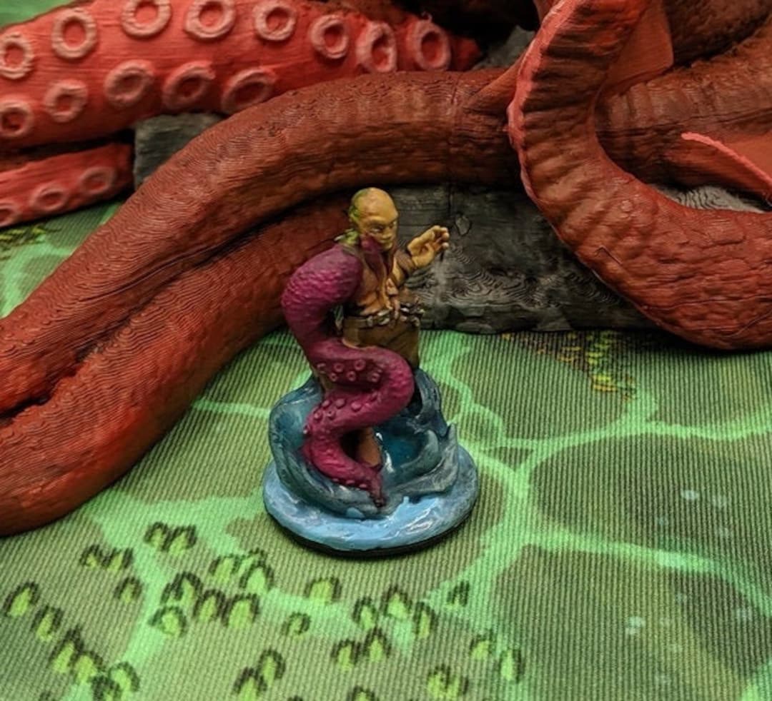 Dnd Kraken Priest 28mm RESIN Miniature Tabletop Terrain RPG D&D ...