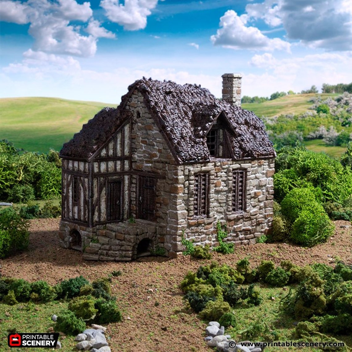 Dnd Barlyway Cottage Medieval House From King and Country - Etsy