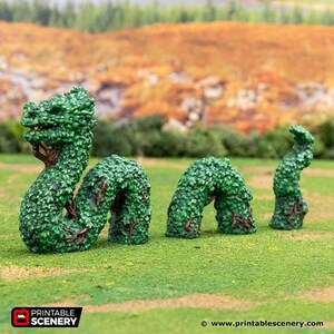 Dnd Dragon Hedgerows Bushes Scatter Terrain Rise of the Halflings ...