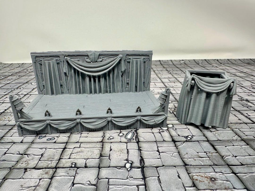 Dnd the Stage Thespian Medieval Entertainers Jester Tabletop Terrain ...
