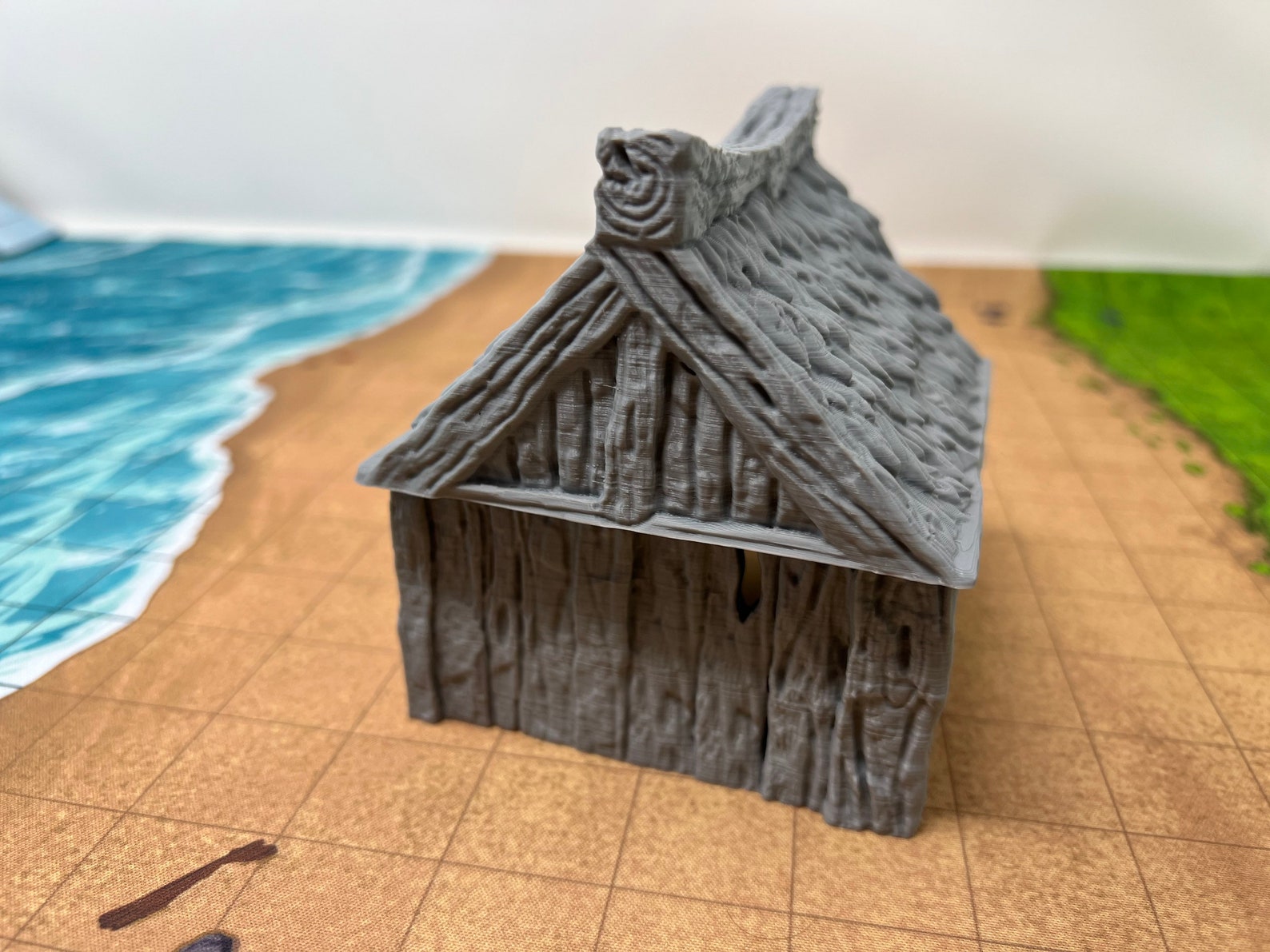 Dnd Fisherman's Beach Hut Fishing Shacktabletop Terrain Miniature RPG D ...