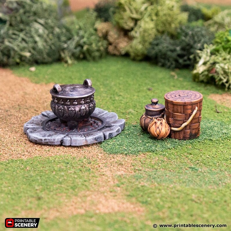 Dnd Forest Ranger Camp Set Furnishings From Hagglethorn Hollow Medieval ...