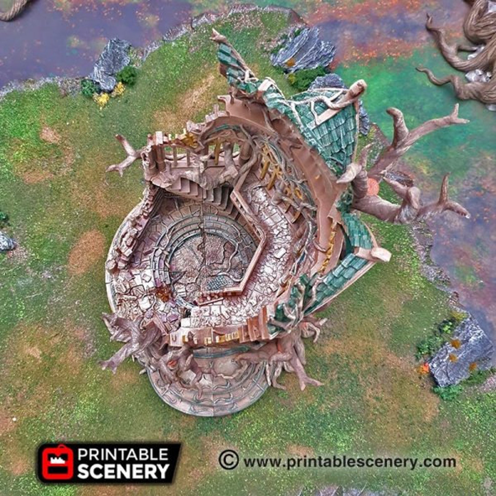 Dnd Elven Lost Library of Ithillia Ruins Tabletop Fantasy - Etsy
