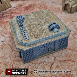 Dnd Storm Bunker Sci-fi House Future Alien Spaceship Star Wars Legion ...