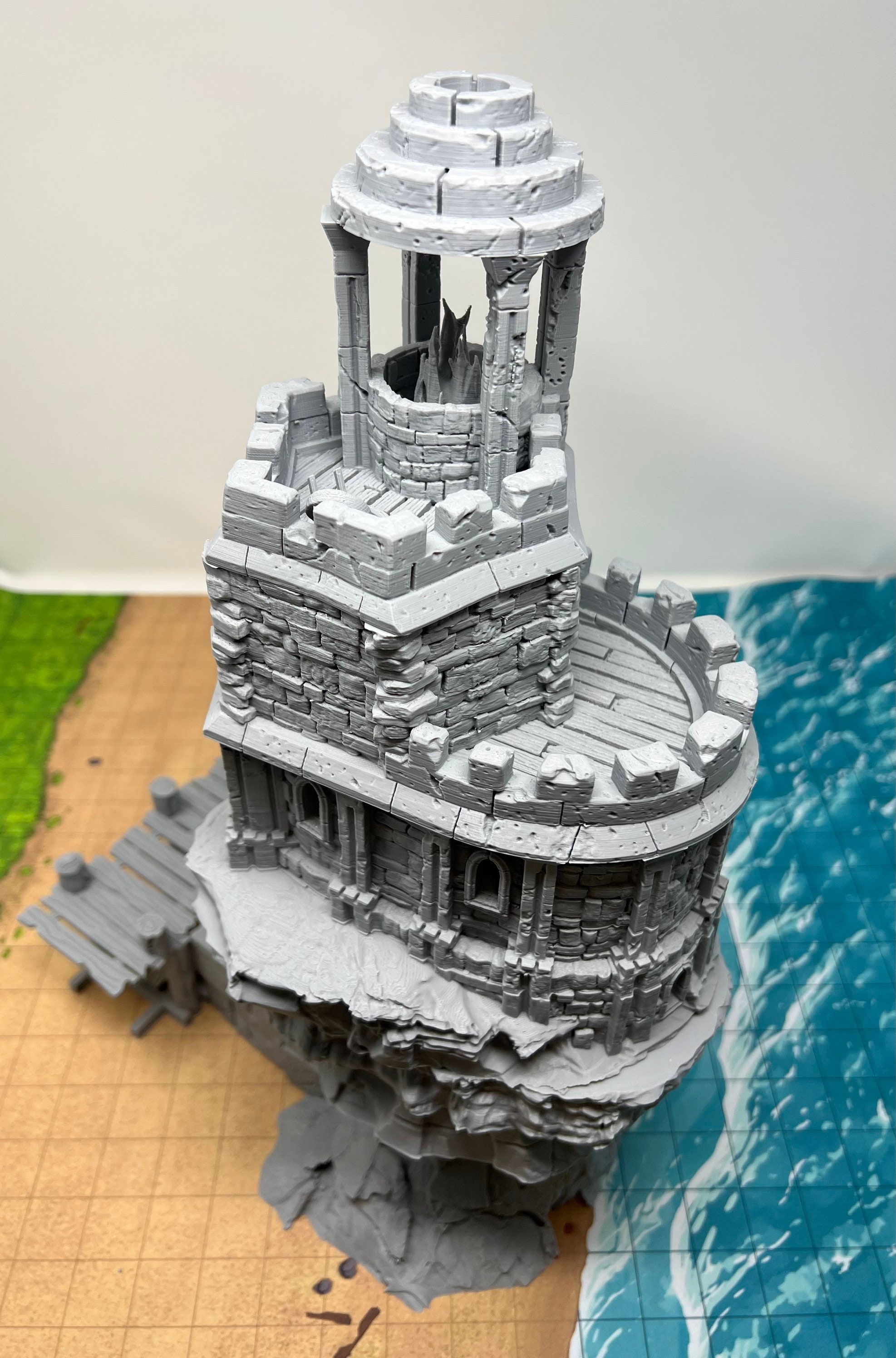 Dnd Lighthouse Watchtower Seaport Beach Cove Tabletop Scatter - Etsy Canada