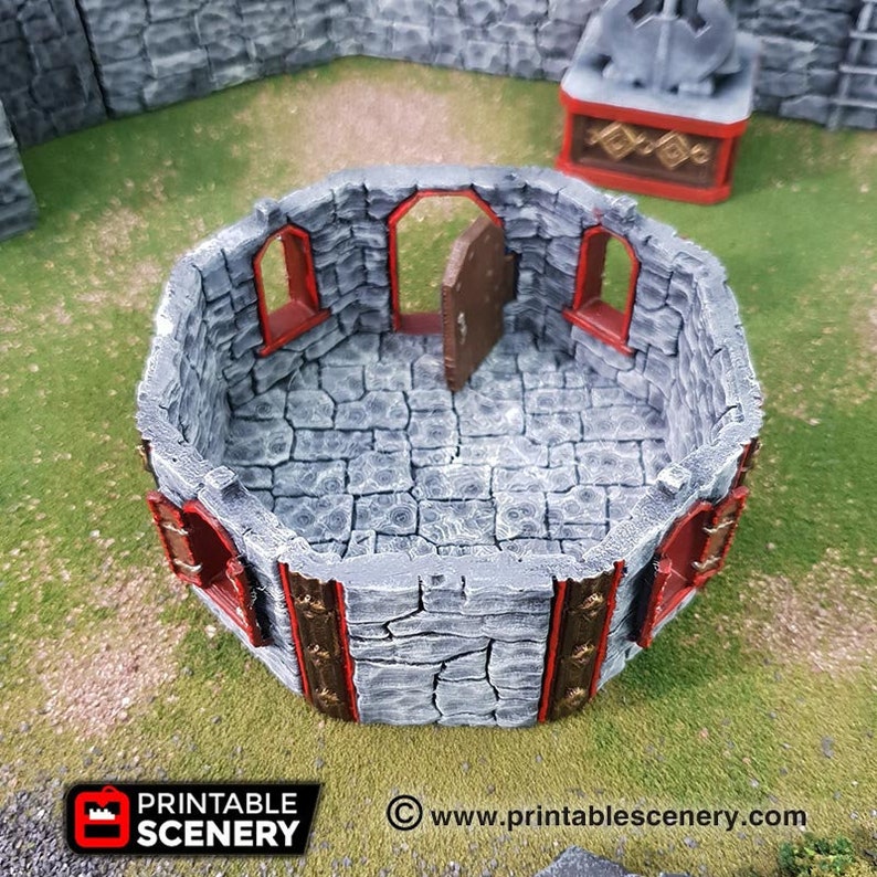 Dnd Dwarven House Dwarf Building Home Fortress Tabletop Scatter Terrain ...