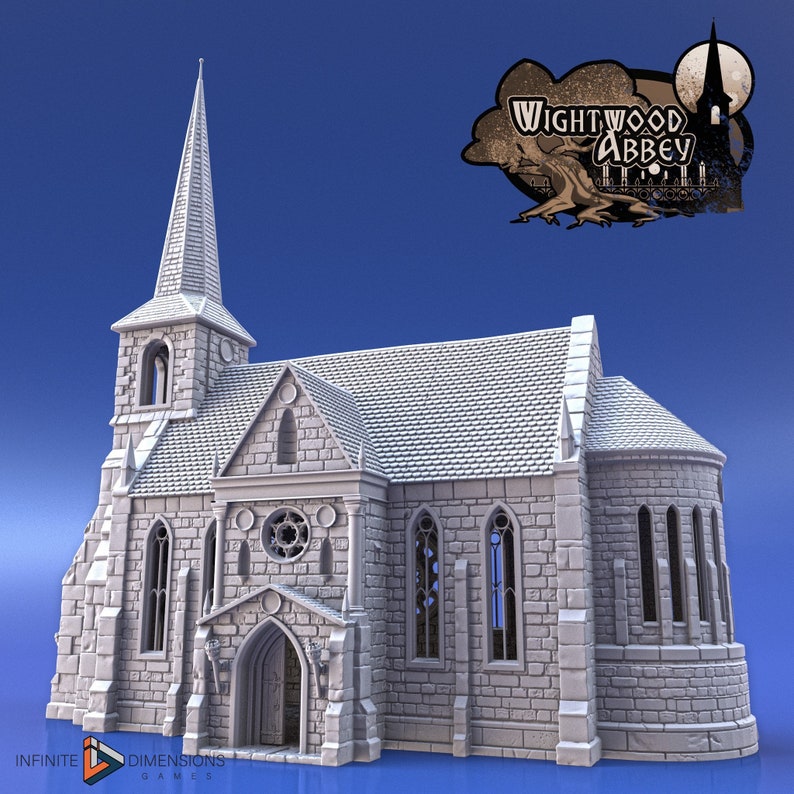 Dnd Medieval Church Chapel Cathedral Wightwood Abbey Tabletop Scatter ...