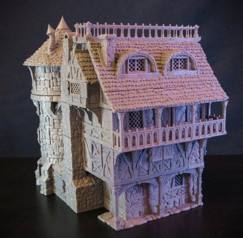 Dnd Roadside Inn Tavern Medieval Village City of Tarok Terrain | Etsy