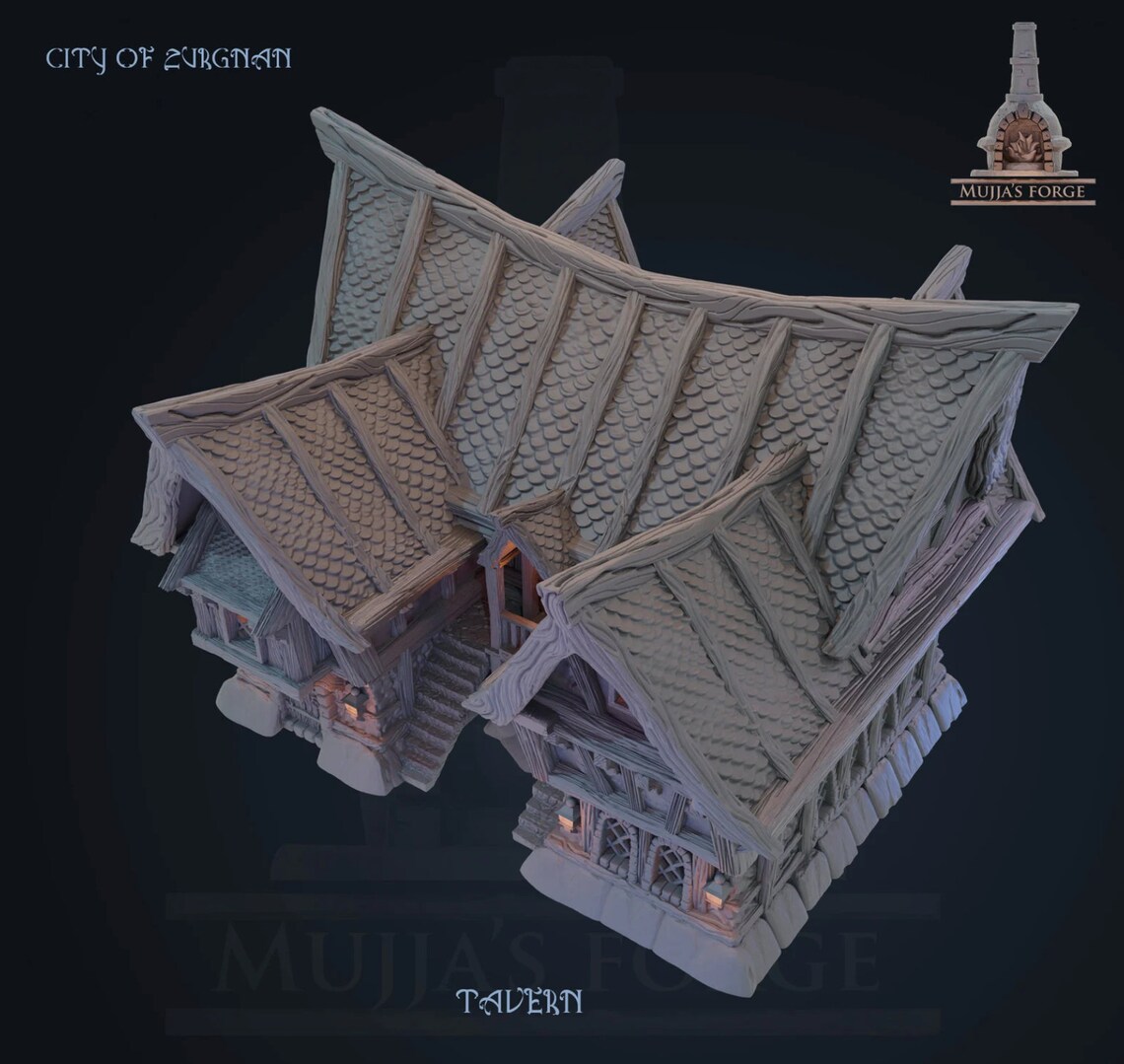 Dnd Tavern Medieval Village Inn 28mm Tabletop Miniature | Etsy