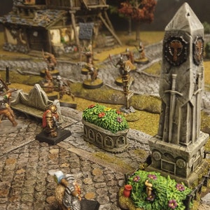 Dnd Monument for Town Square Village 28mm Miniature Terrain RPG D&D ...