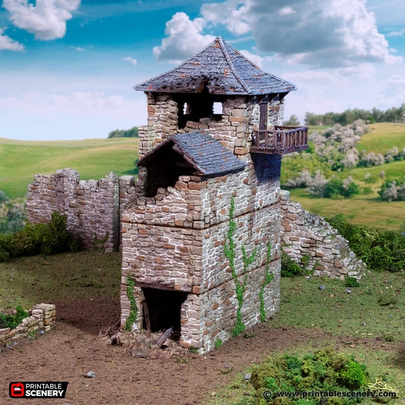 Dnd Black Rock Keep From King and Country Village Medieval Soldier ...