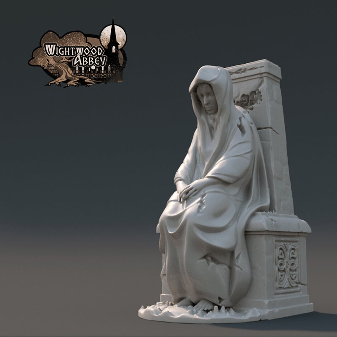 Dnd Lady Shannon Medieval Statue Tabletop Terrain Miniature - Etsy