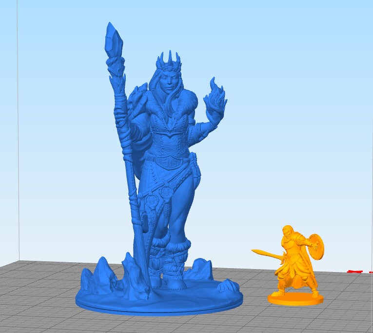 Dnd Female Frost Giant Nordic Titan Snow Winter RPG Behemoth - Etsy