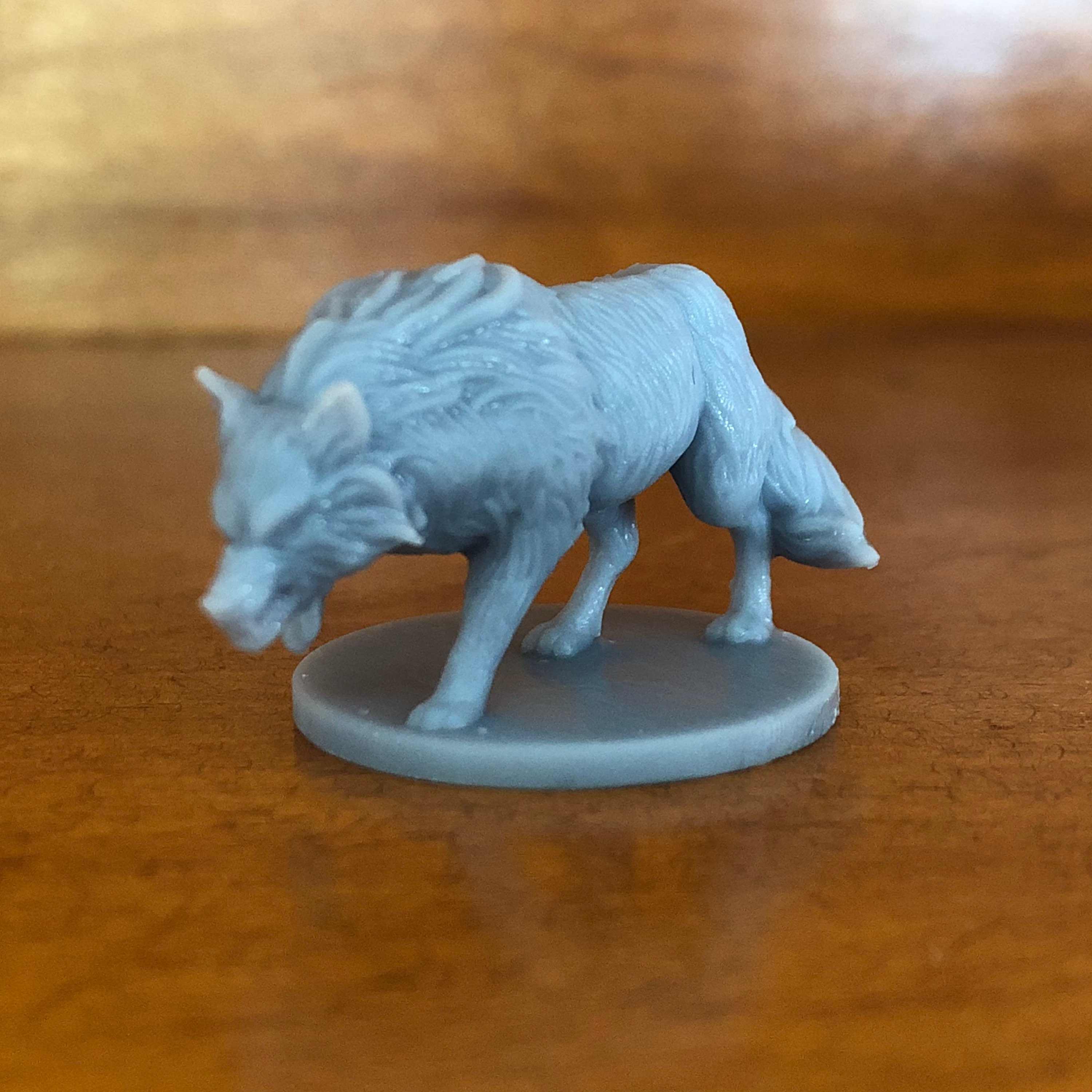 Dnd Wolf 28mm RESIN Animal Miniatures Pathfinder Dungeons - Etsy UK