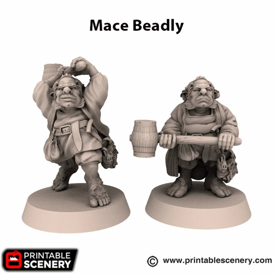 Dnd Mace Beadly 28mm Hobbit Miniature Rise of the Halflings | Etsy