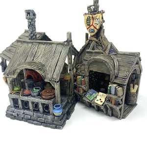 Dnd Village Market Medieval Shops Town Square Village Store Front ...