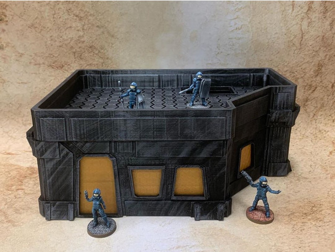 Dnd Modular Sci-fi Hab Units Alien Space Star Wars Legion 28mm Tabletop ...