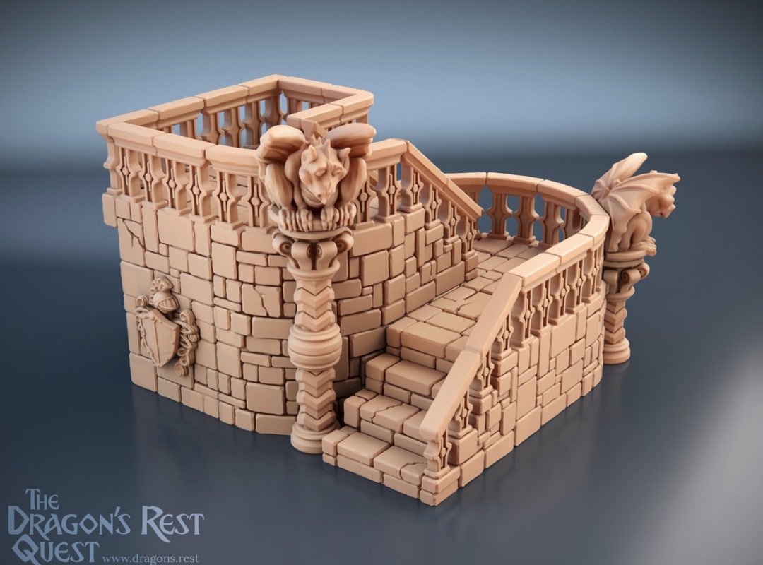 Dnd Dungeon Stairs Dragon's Rest Dungeon Room Mausoleum Castle Theme ...